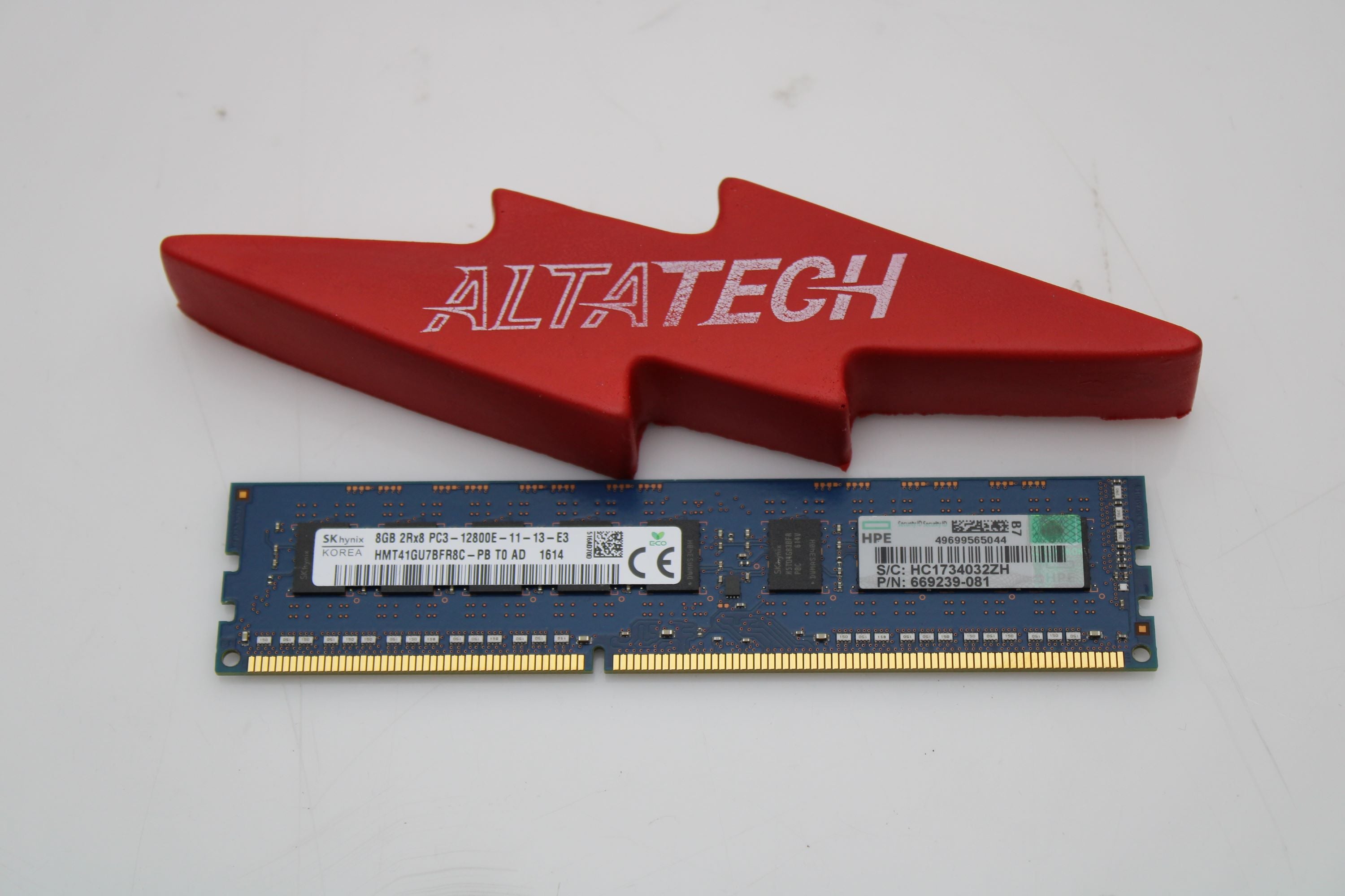 HP 684035-001 8GB PC3-12800E DDR3-1600 2RX8 ECC RAM Memory