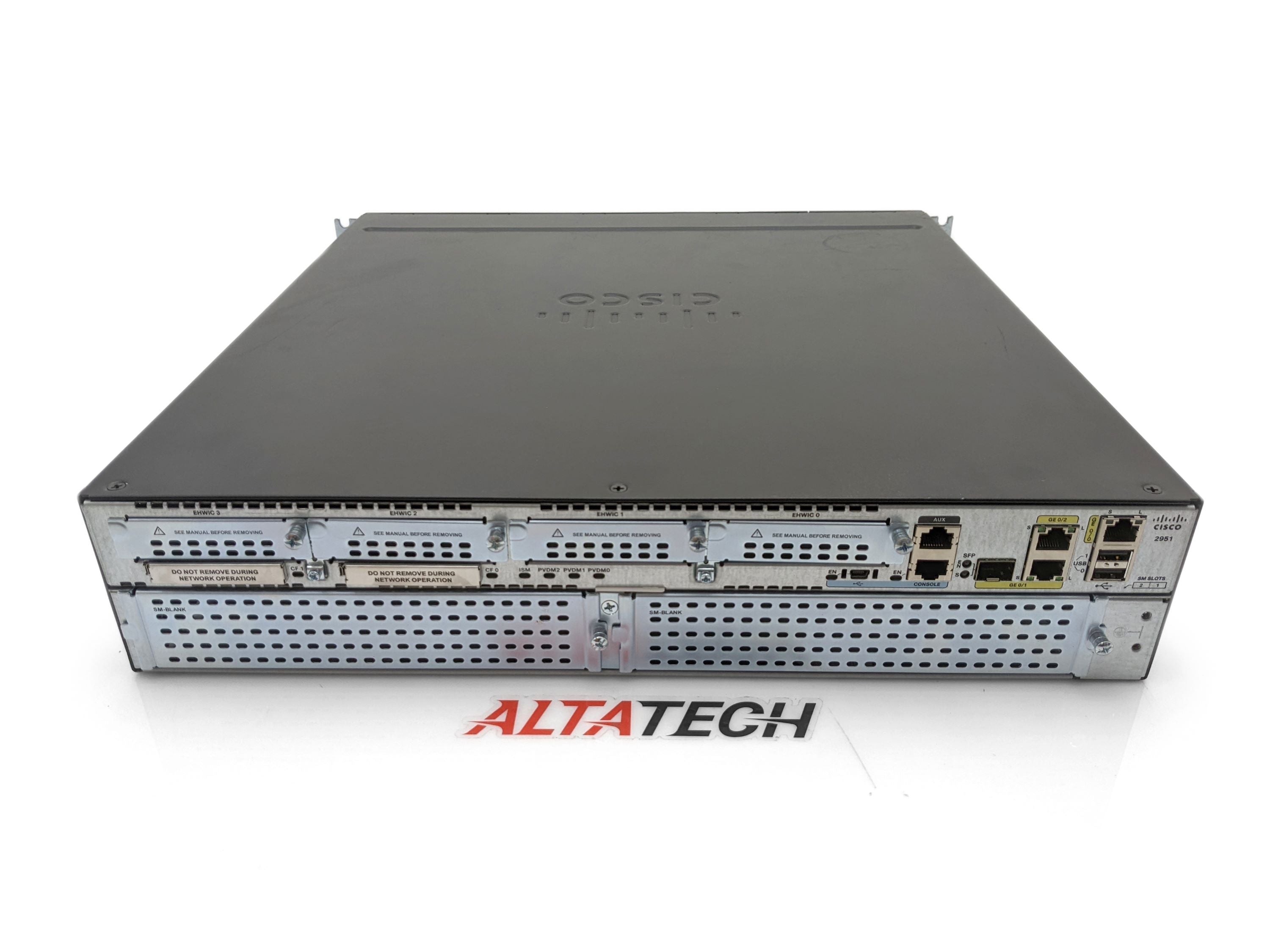 Cisco CISCO2951/K9 2900 Series 3-Port 1GE ISR, for 4x EHWIC, 3x DSP ...