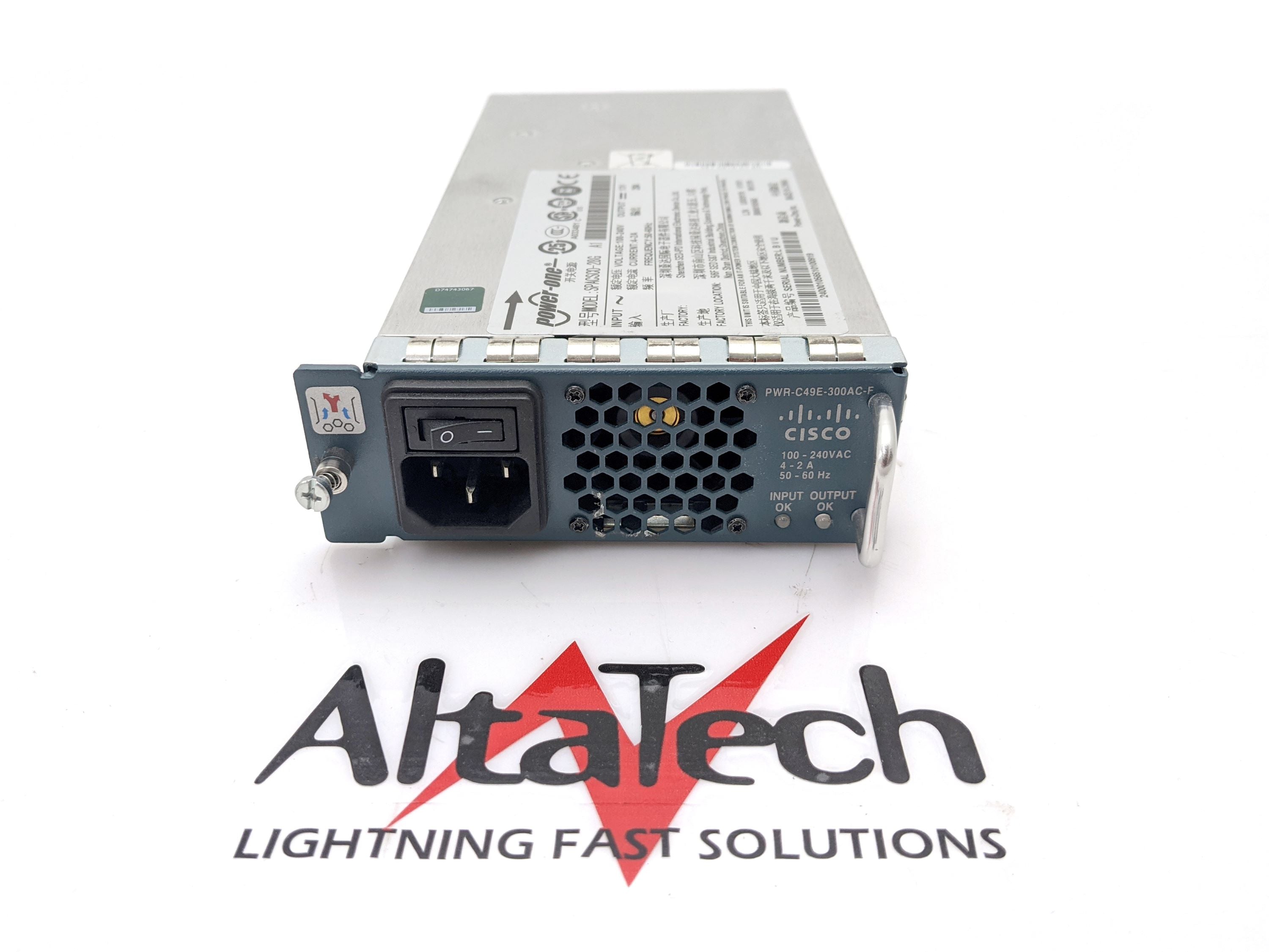 Cisco PWR-C49E-300AC-F 300W AC Power Supply for Catalyst 494