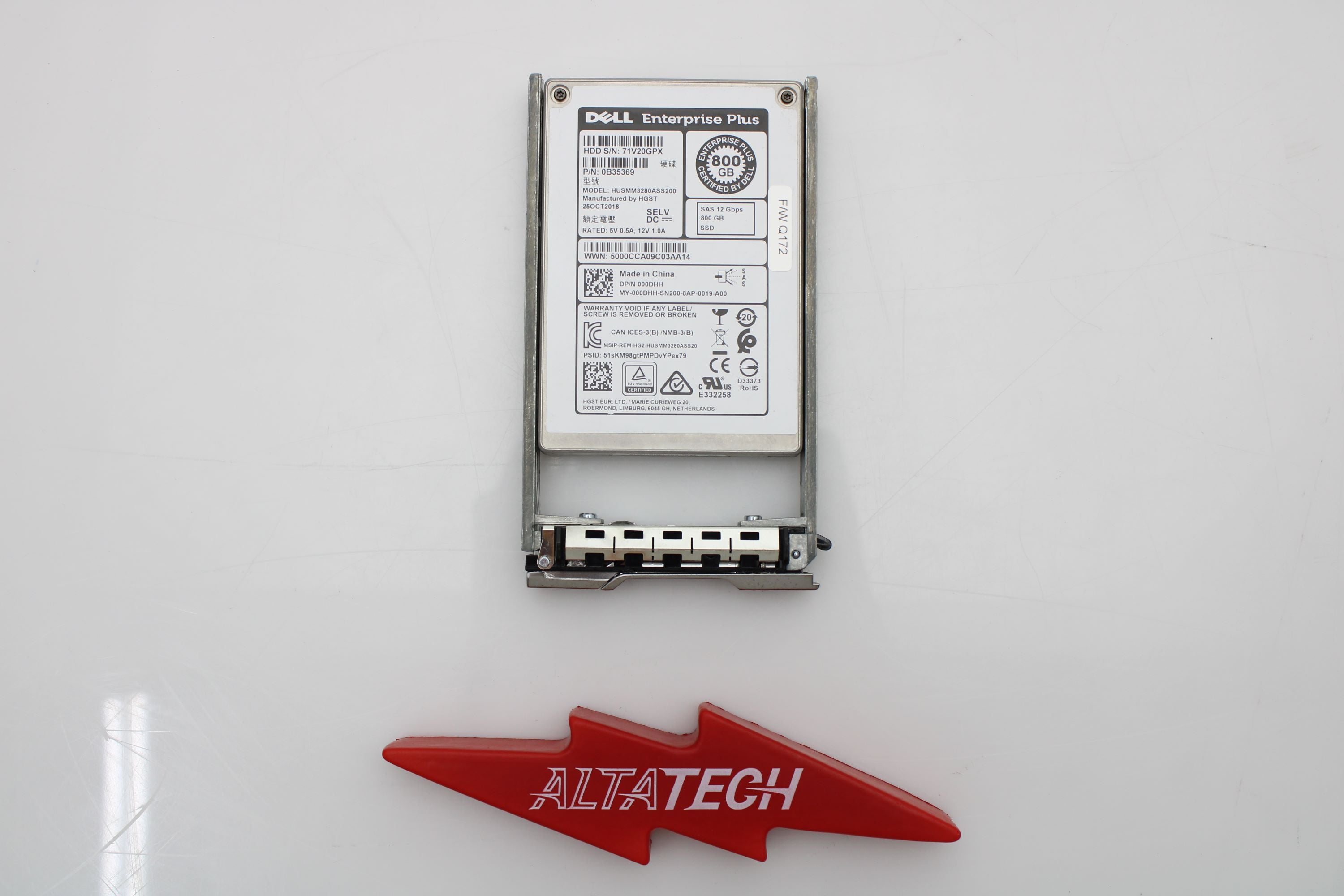 Dell 00DHH-EQL 800GB SSD SAS 2.512G wi 0B35369 e+ | Server