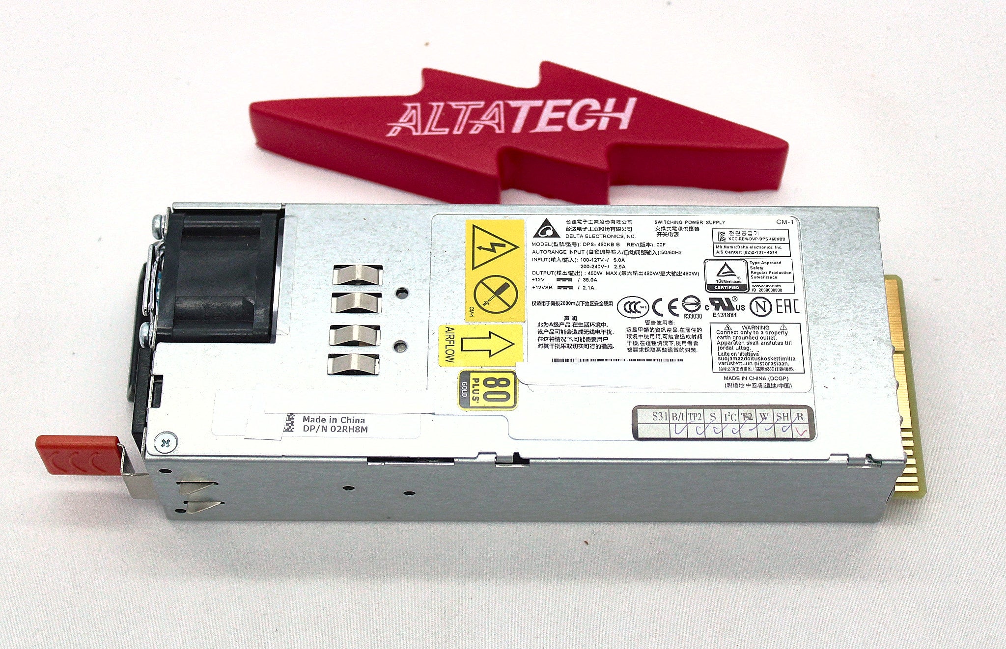 Dell 2RH8M 460W Power Supply (RF) DPS-460KB R S4128/S4048 02