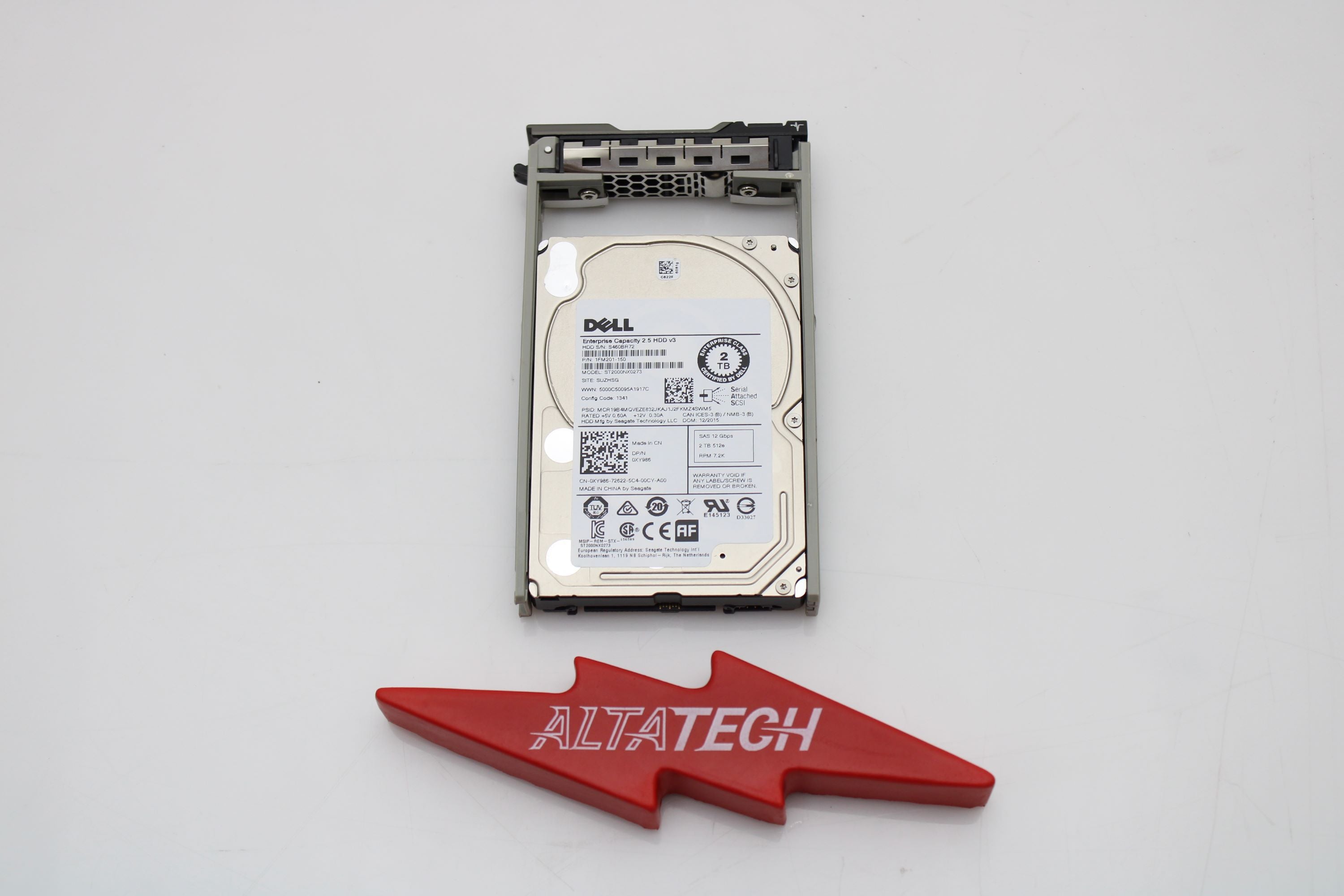 Dell 400-AHLO 2TB 7.2K SAS 2.5 12G HDD