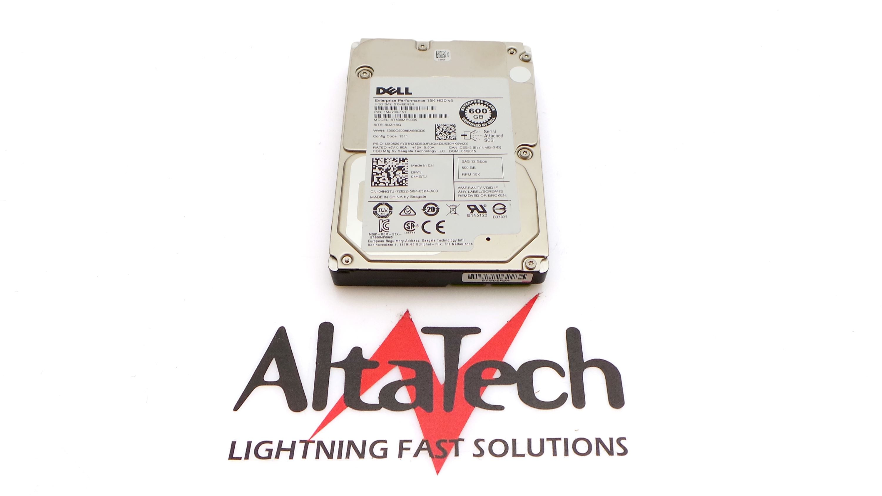 Dell 4HGTJ 600GB 15K SAS 2.5 12G HDD Seagate ST600MP0005 Har