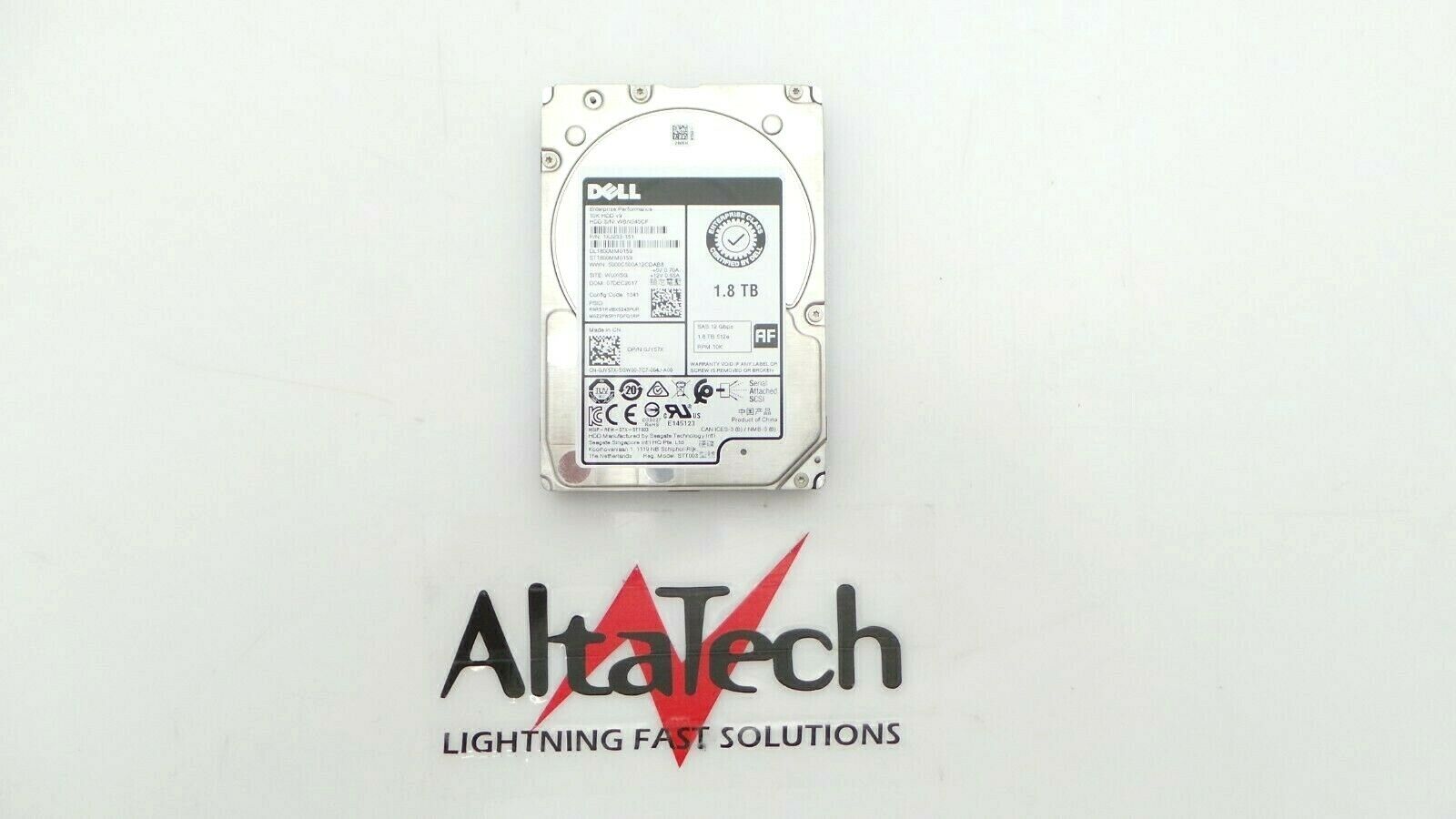 Dell JY57X 1.8TB SAS Hard Disk Drive 2.5" 12GBps