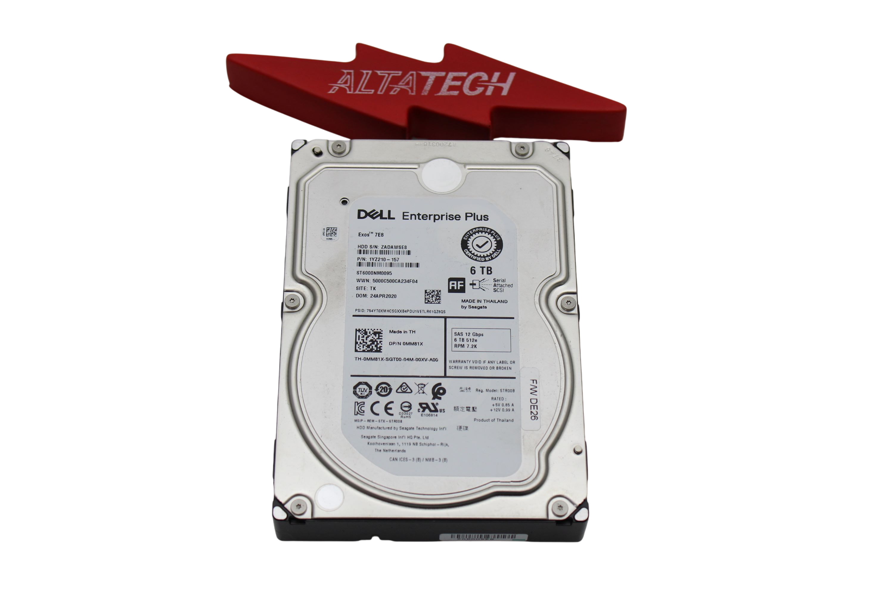 Dell MM81X-CML 6TB 7.2K SAS 3.5 12G HDD EP+ Compellent SC280