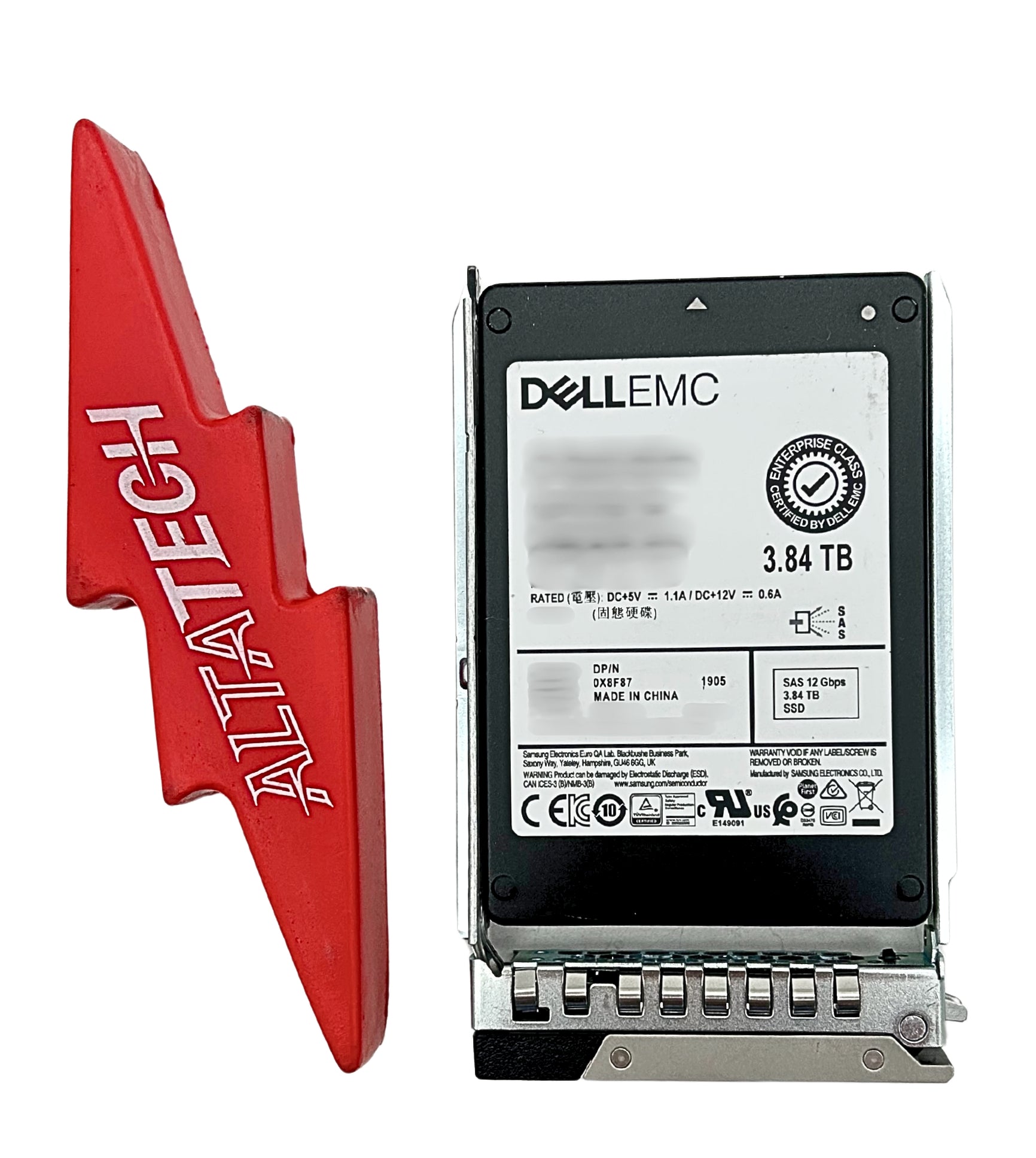 Dell 0X8F87 3.84TB SSD SAS 2.5" 12G RI