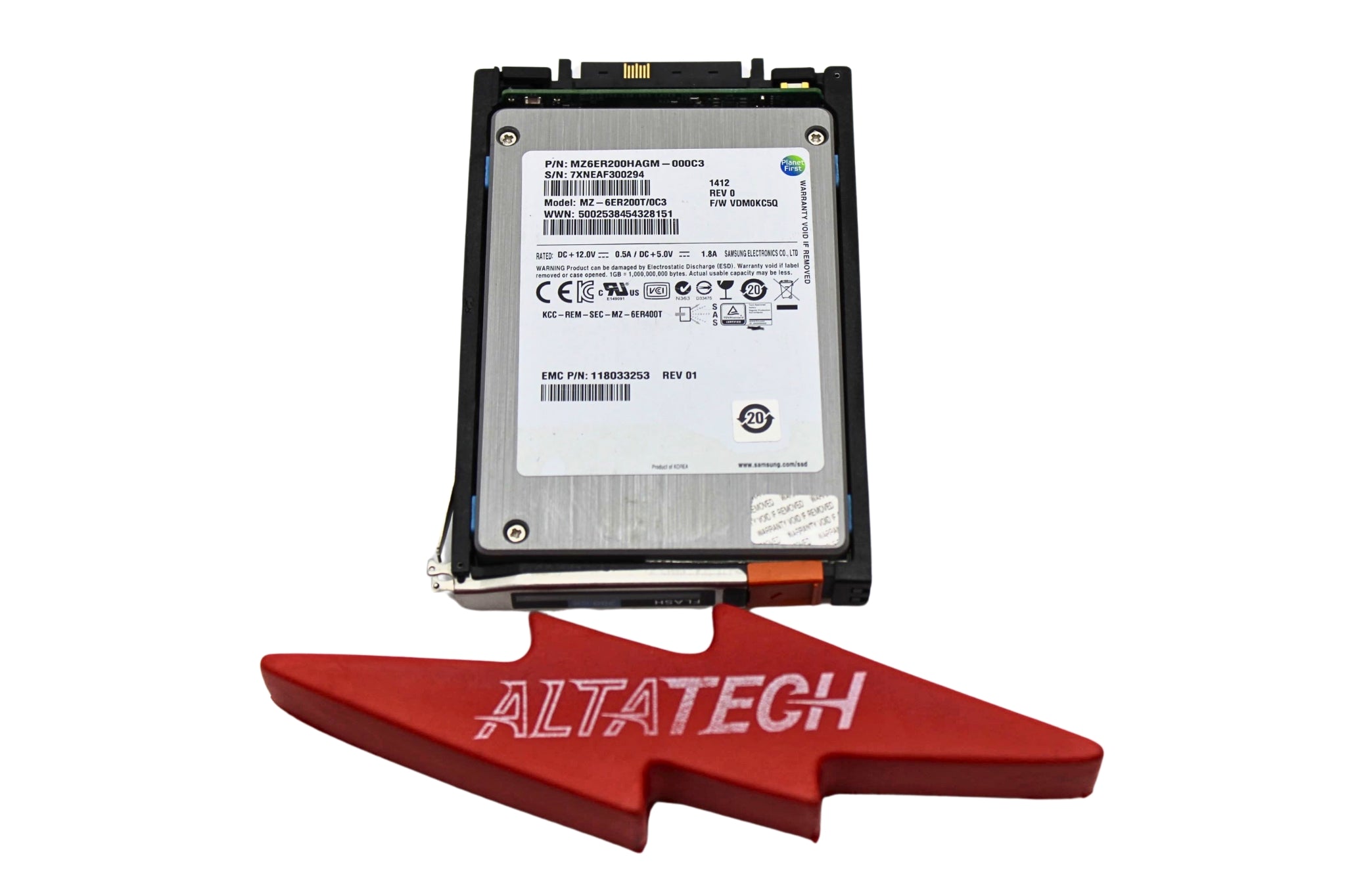 EMC 005050366 200GB SSD SAS 2.5 6G VNX5500/57/75 MZ-6SR2000/