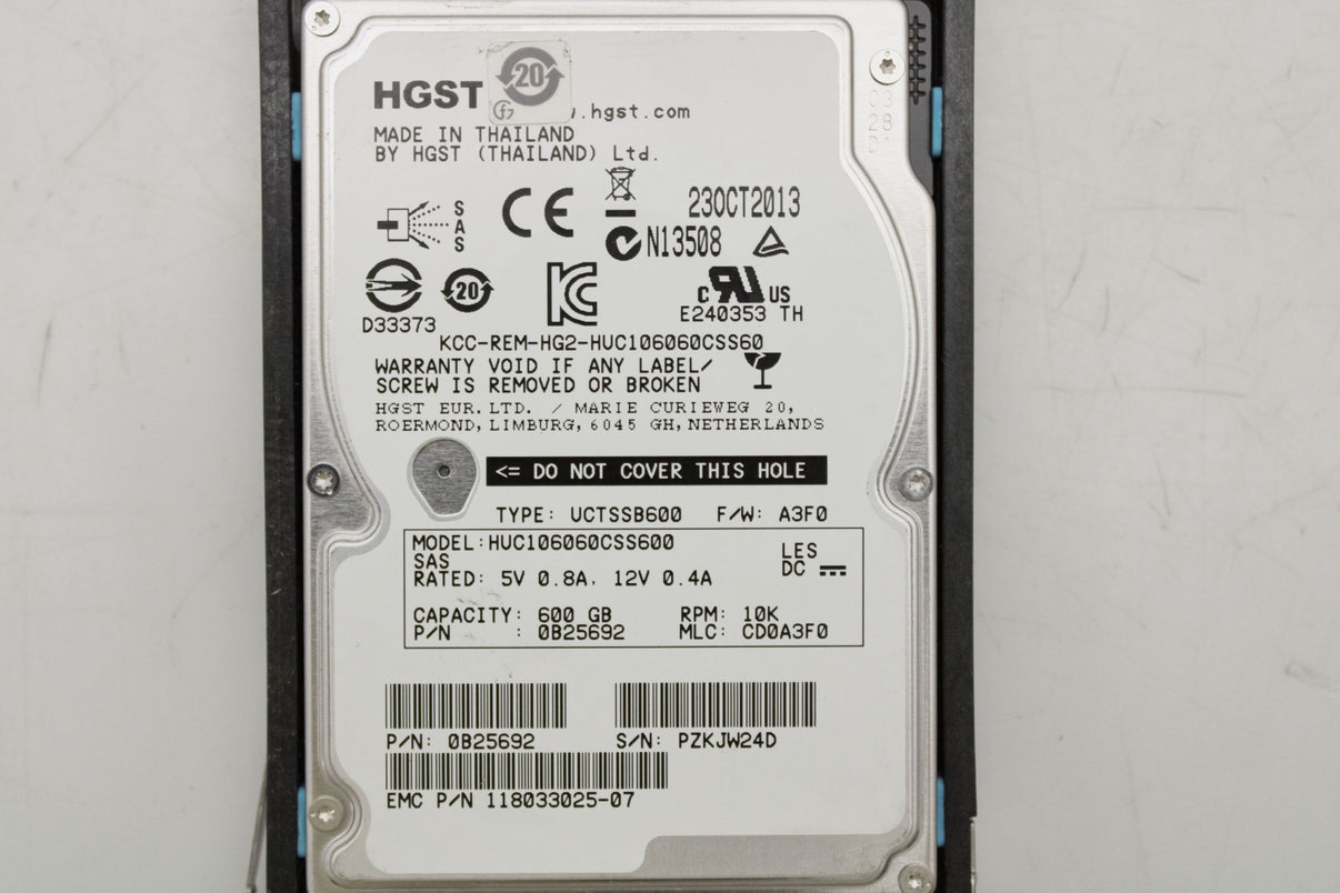 EMC 005050472 600GB 10K SAS 2.5 6G VMAX