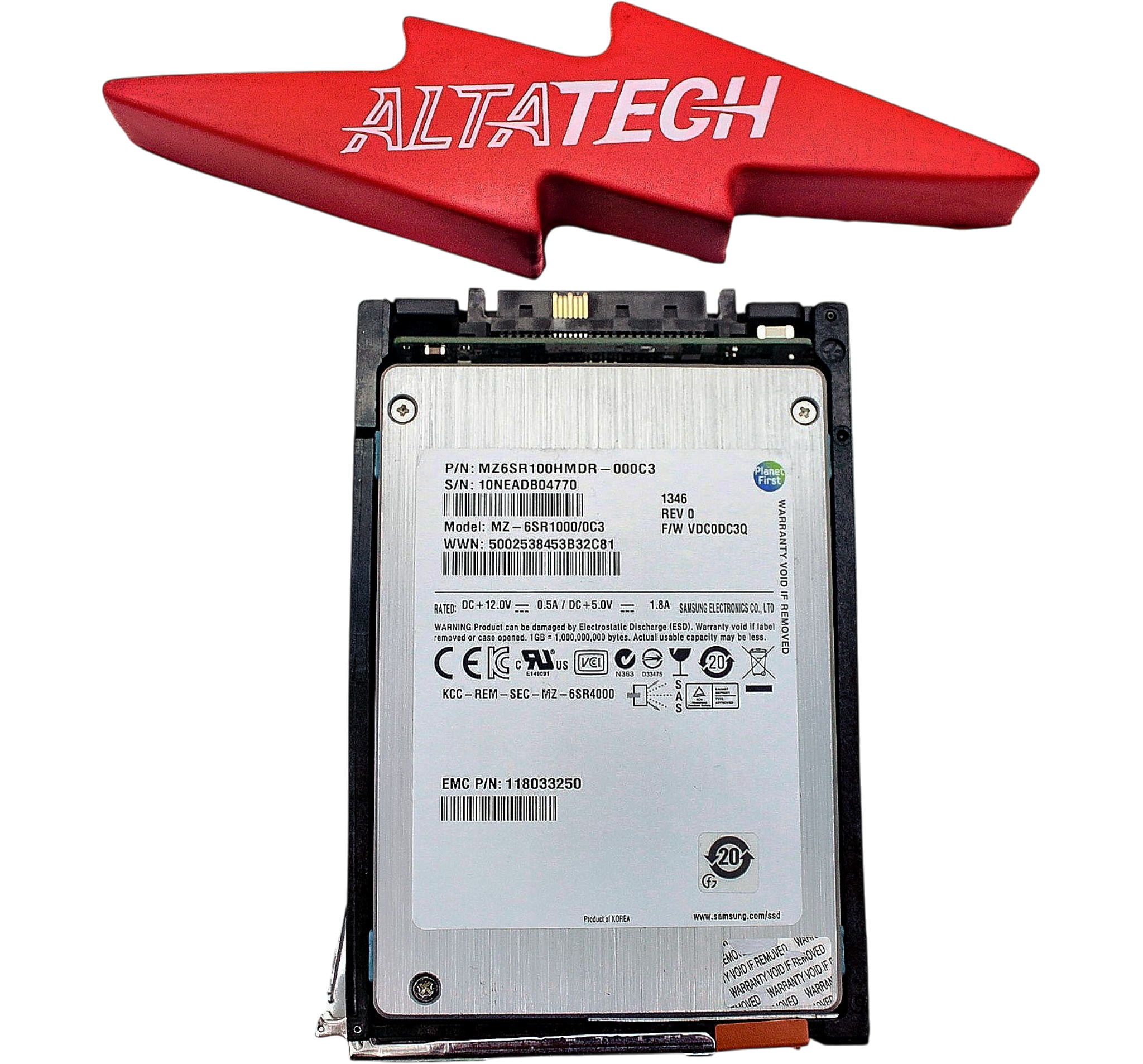 EMC 005050500 100GB SSD SAS 2.5" 6G VNX/E32/51/53 V4-2S6F-10