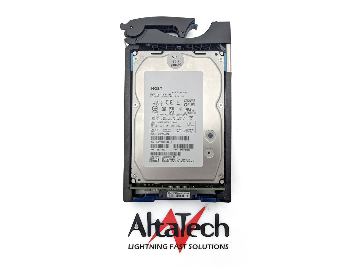 EMC 005050854 600GB 15K SAS 3.5 6G HDD HUS156060VLS60 VNX510
