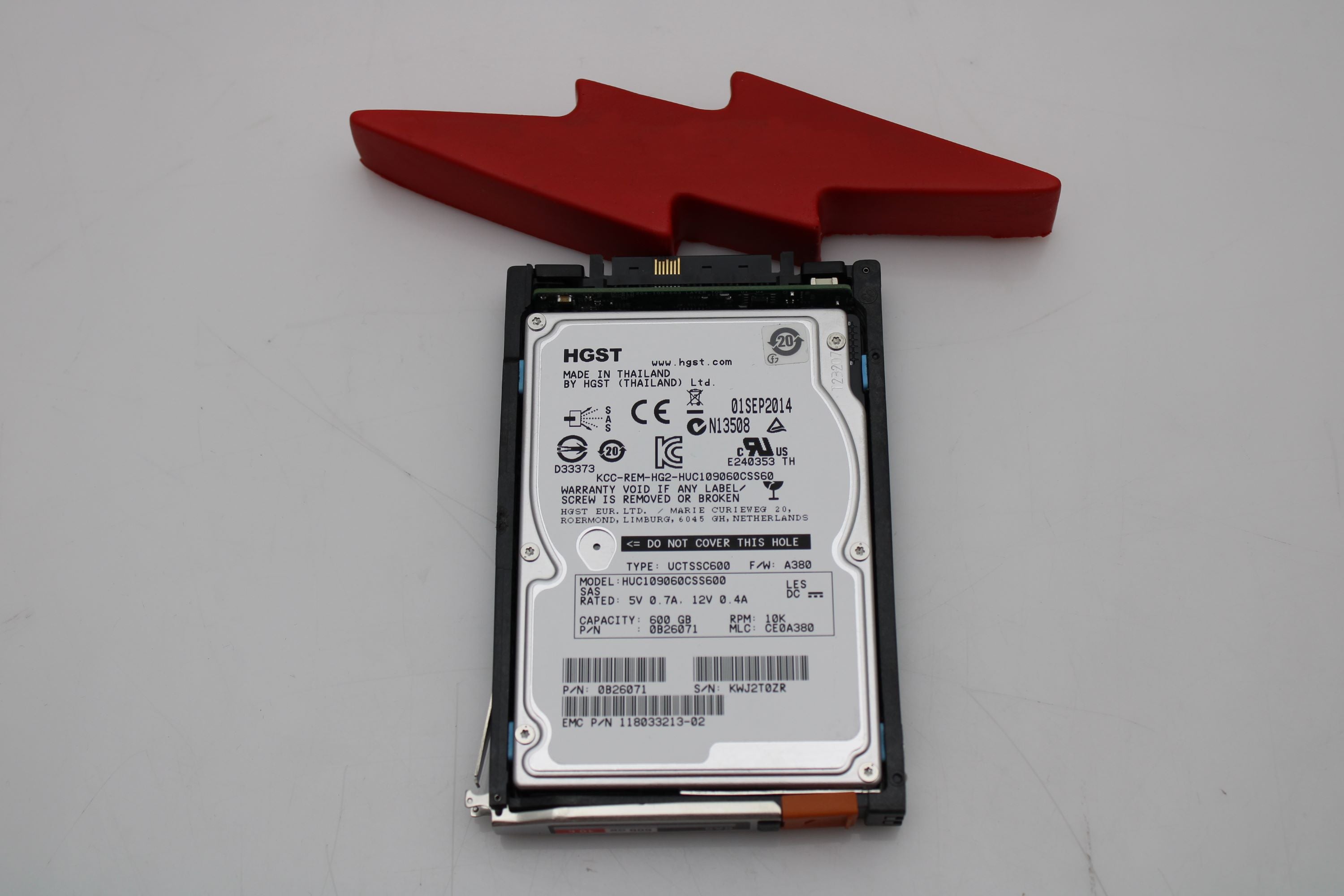 EMC 005051955 600GB 10K SAS 2.5 6G HDD 51/52/53