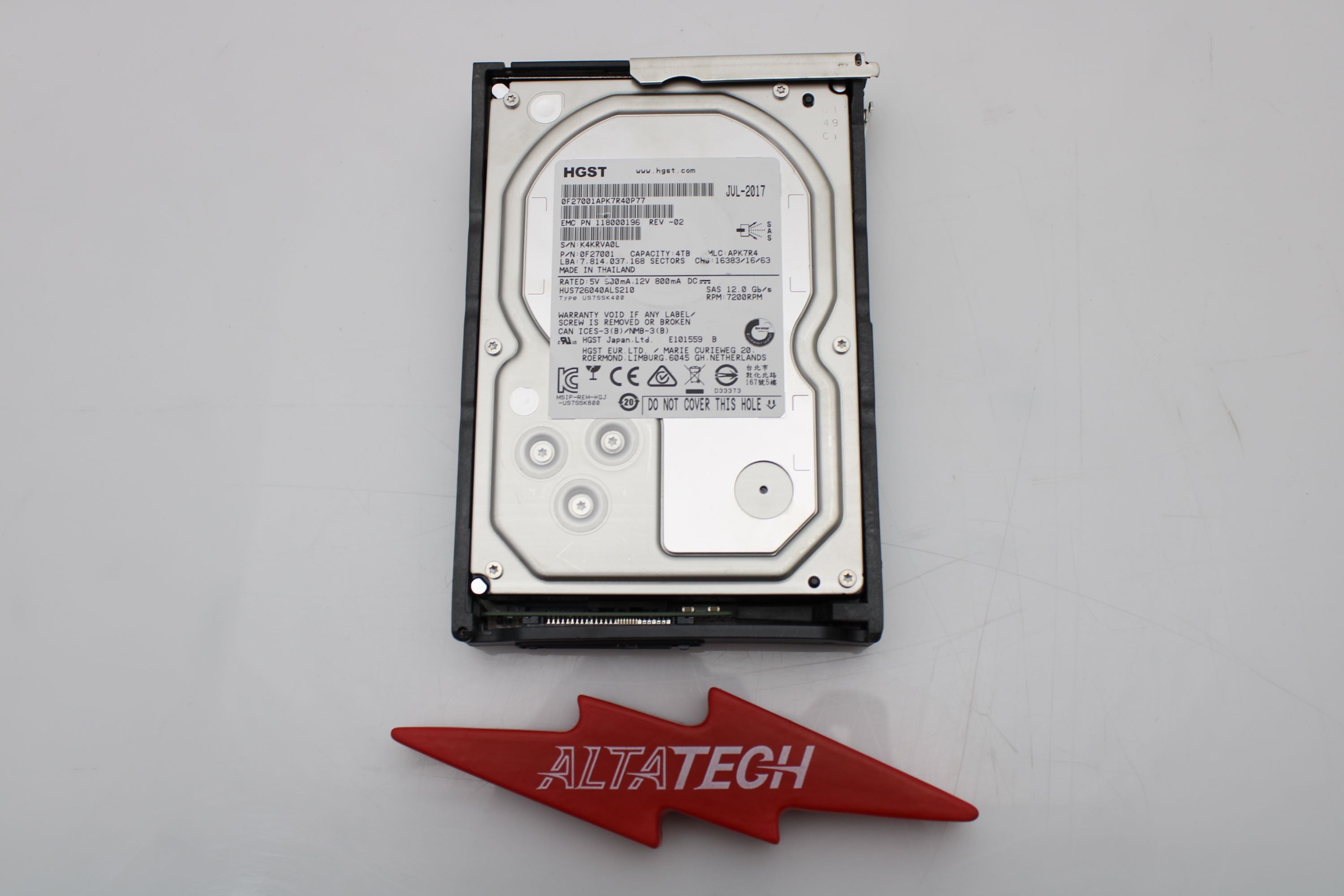 EMC 005052080 4TB 7.2K SAS 3.5 6G HDD VNX5200