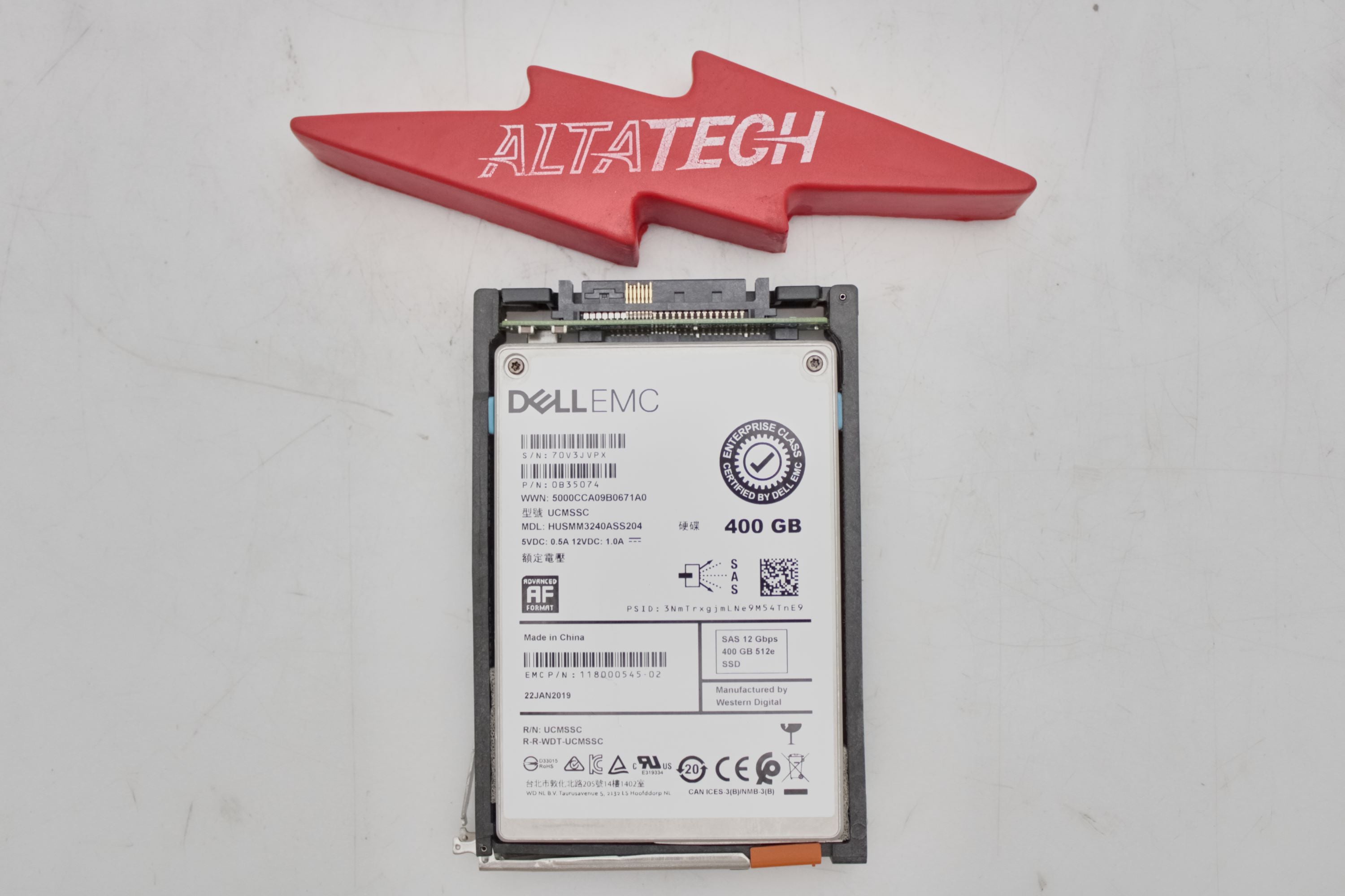 EMC 005052254 400GB SSD SAS 2.5 12G UNITY 300-600 (D3-2S12FX