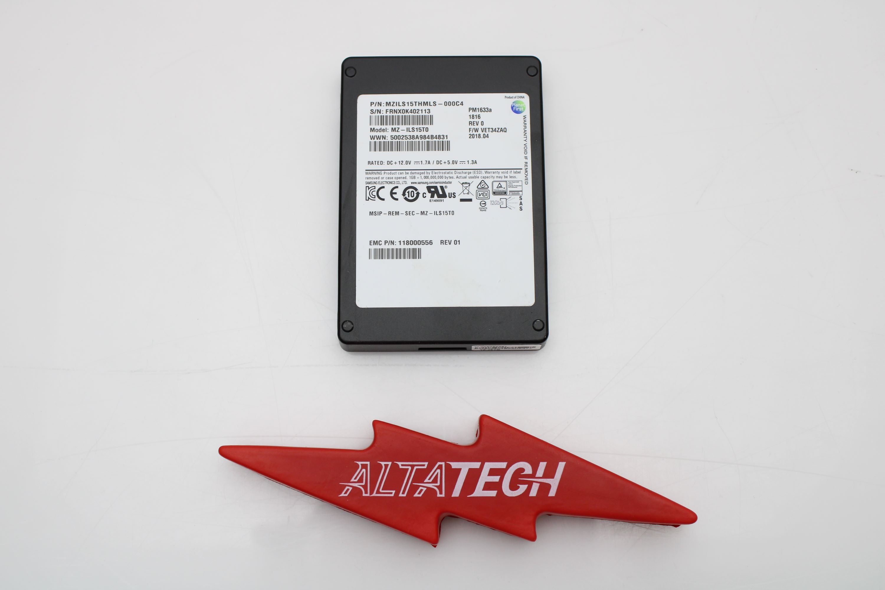 EMC 005052281 15.36TB SSD SAS 2.5 6G ISILON F800 Solid State