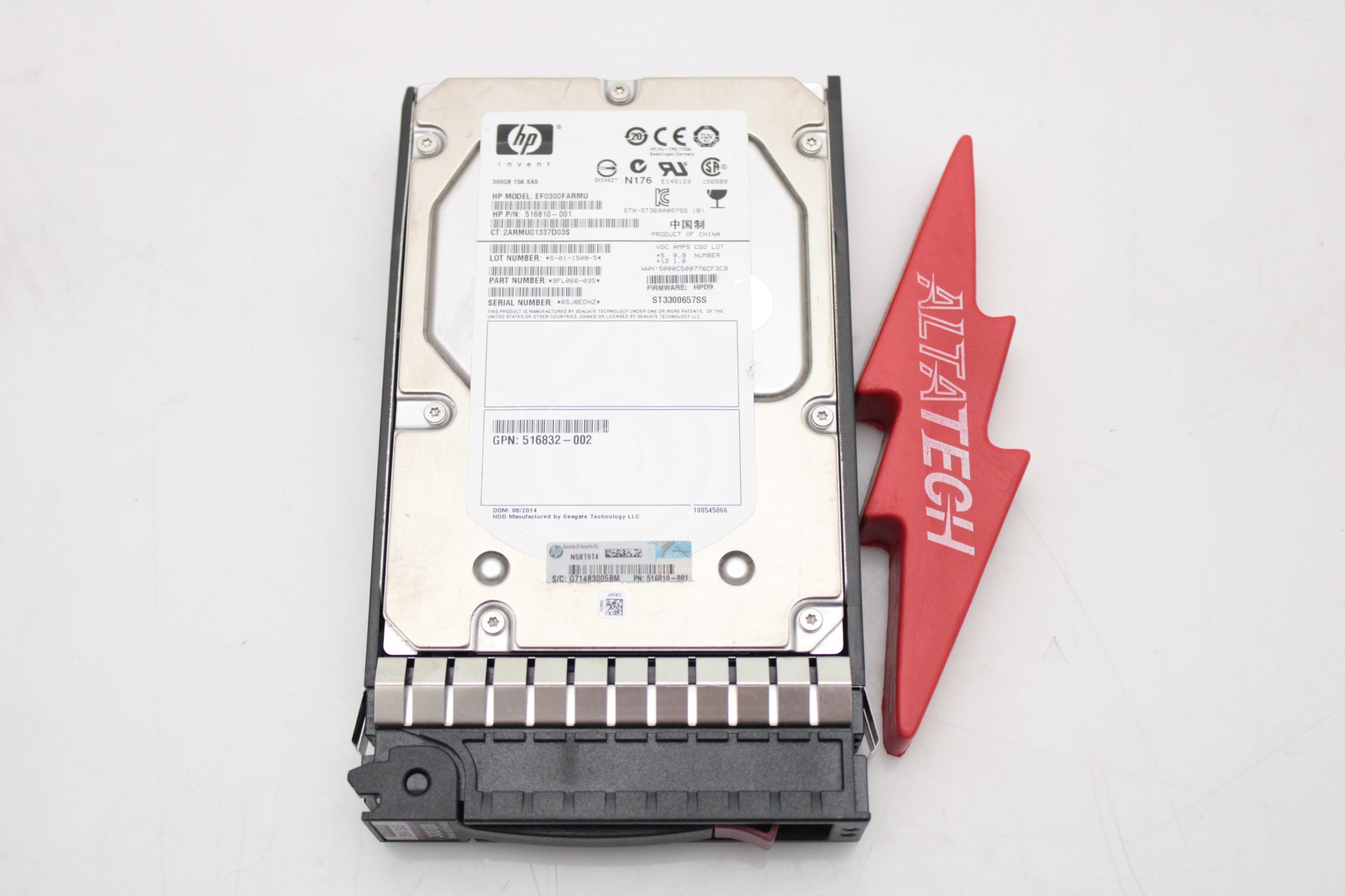 HP 583716-001 M6612 300GB/15K 6G SAS LFF HDD HARD DISK DRIVE