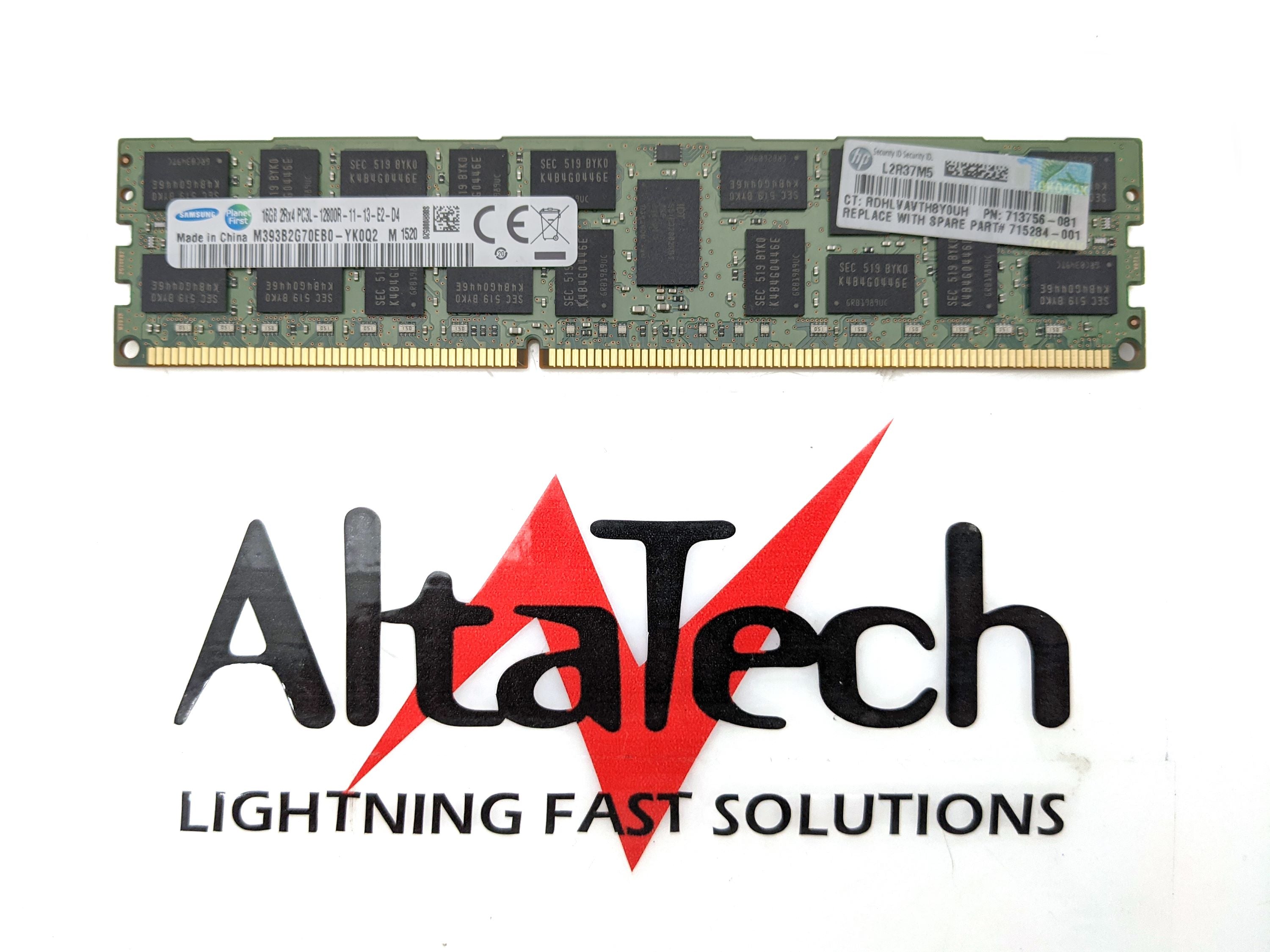 HP 715284-001 16GB Registered ECC LV PC3L-12800R Memory | Alta Technologies