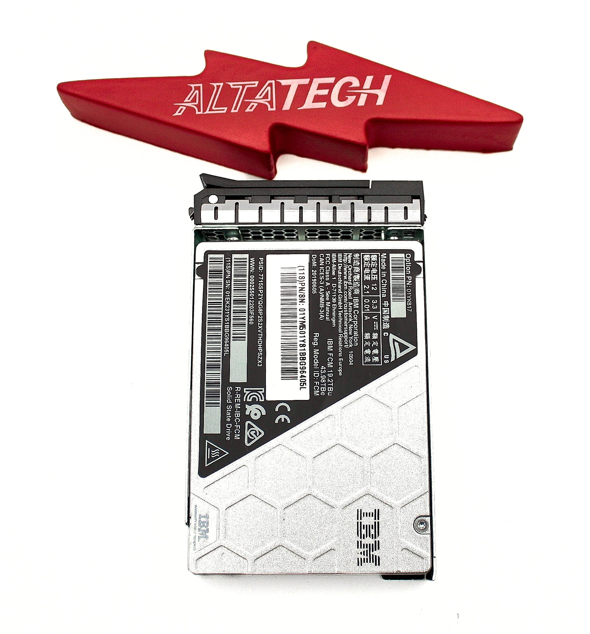 IBM 01YM584 19.2TBu / 43.98TBe 2.5" NVMe FCM 1.0 SSD