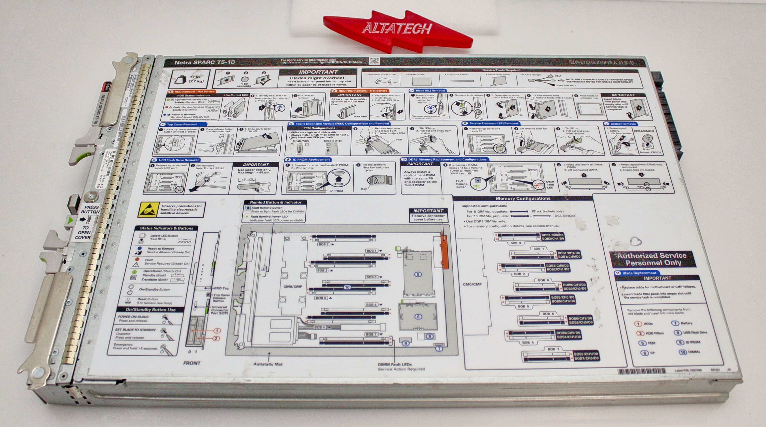 Oracle Netra T5-1B T5-1B 1X3.6GHZ 128GB Server