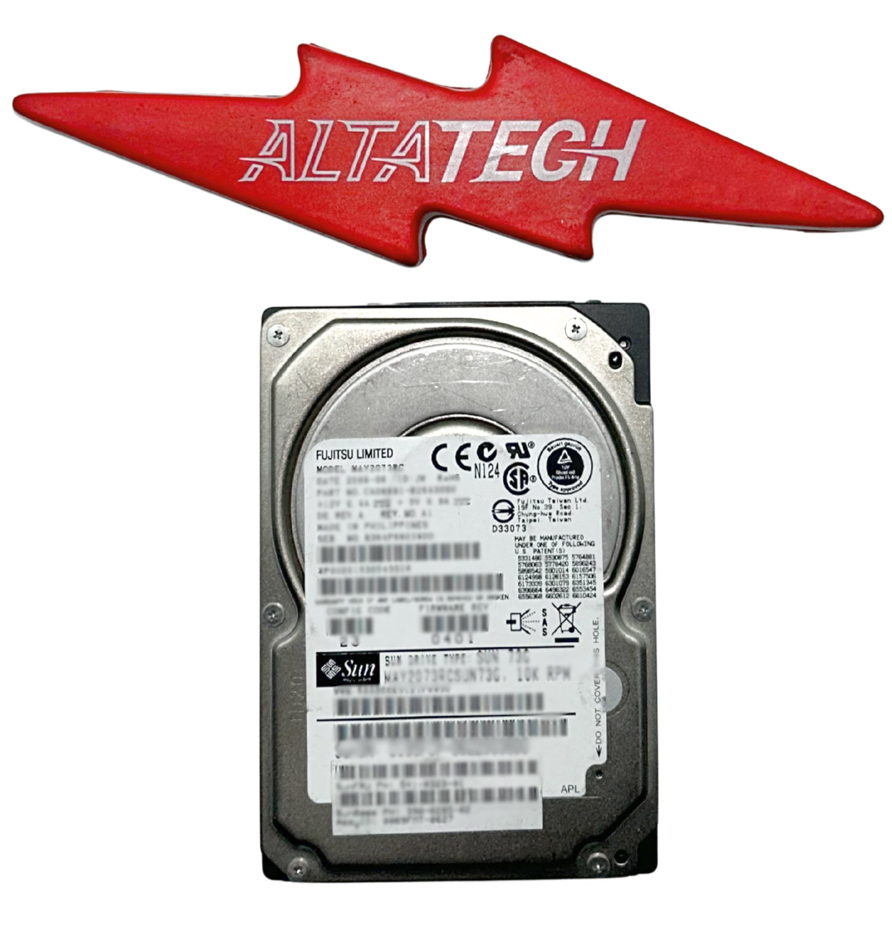 Sun Microsystems 390-0285 73GB 10K SAS ROHS Hard Drive